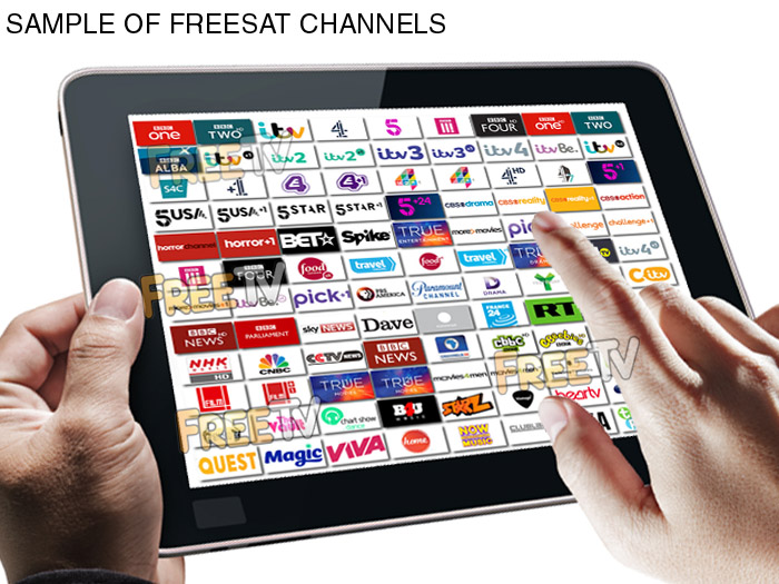 Freesat Channels Available on TV Trade's Range of Freesat Receivers